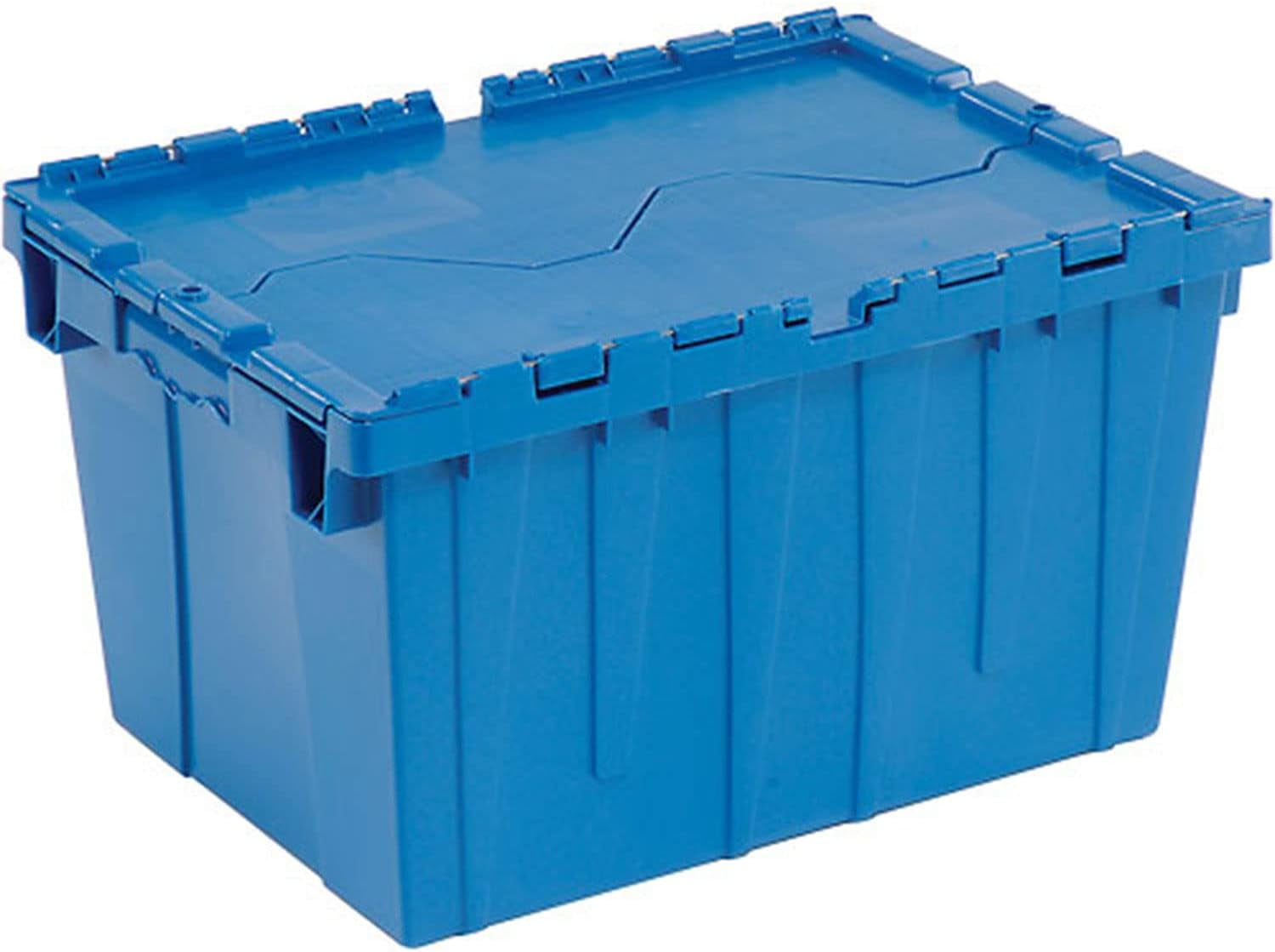 Blue Distribution Container With Hinged Lid 23-3/4x19-1/4x12-1/2 ...