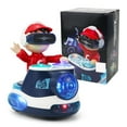 Blue Dj Toy Car With Dynamic Lighting And Music Auto Direction Change ...