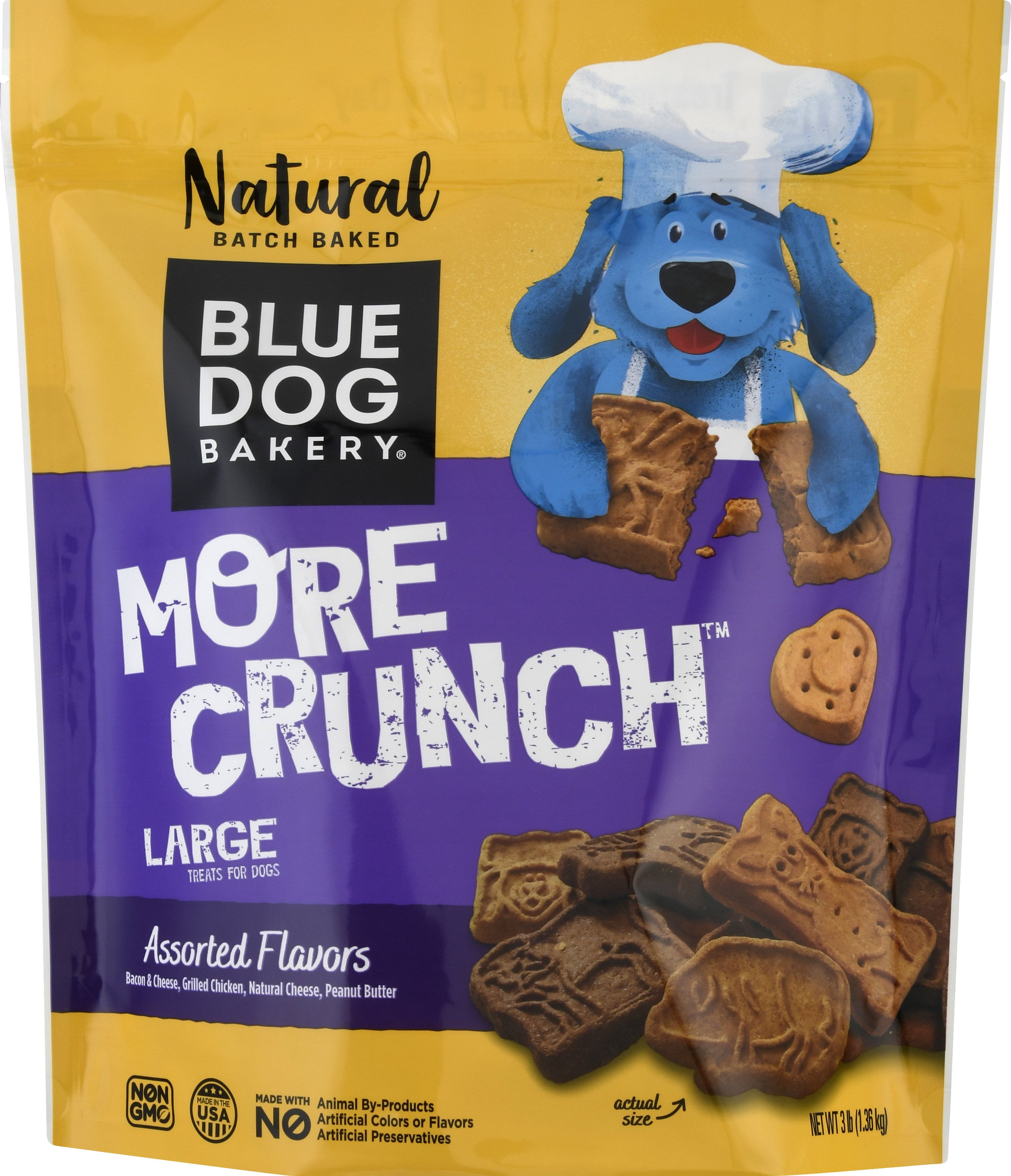 Blue Dog Bakery MORE Flavors Assorted Bacon, Chicken Biscuits Food for ...