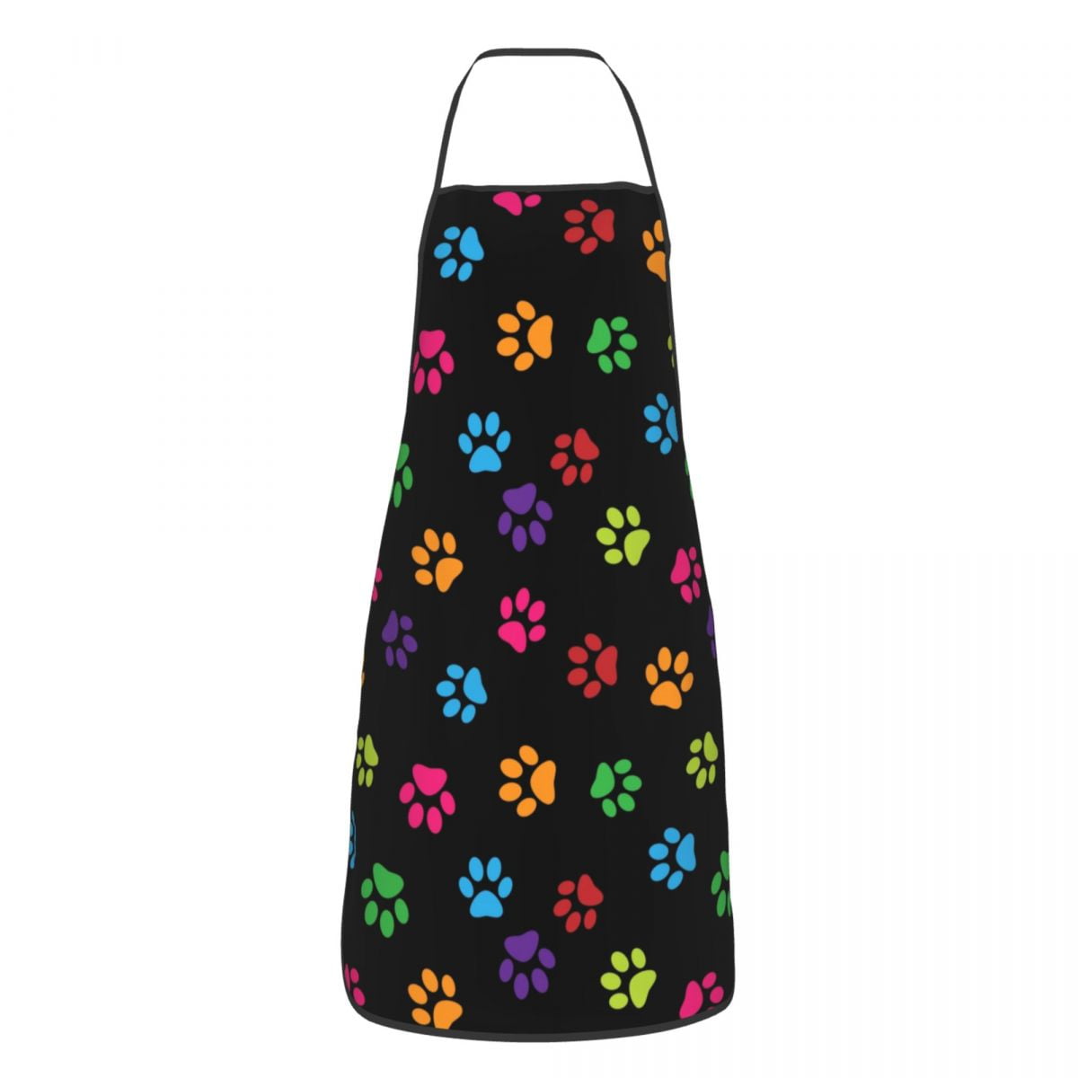 Blue Dog Bones And Paw Prints Pattern Bib Apron Adult Chef Tablier ...