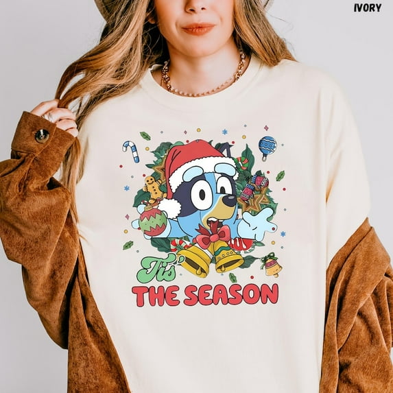 Blue Dog Christmas T shirt , Blue Dog Family T Shirt, Blue Dog Xmas ...