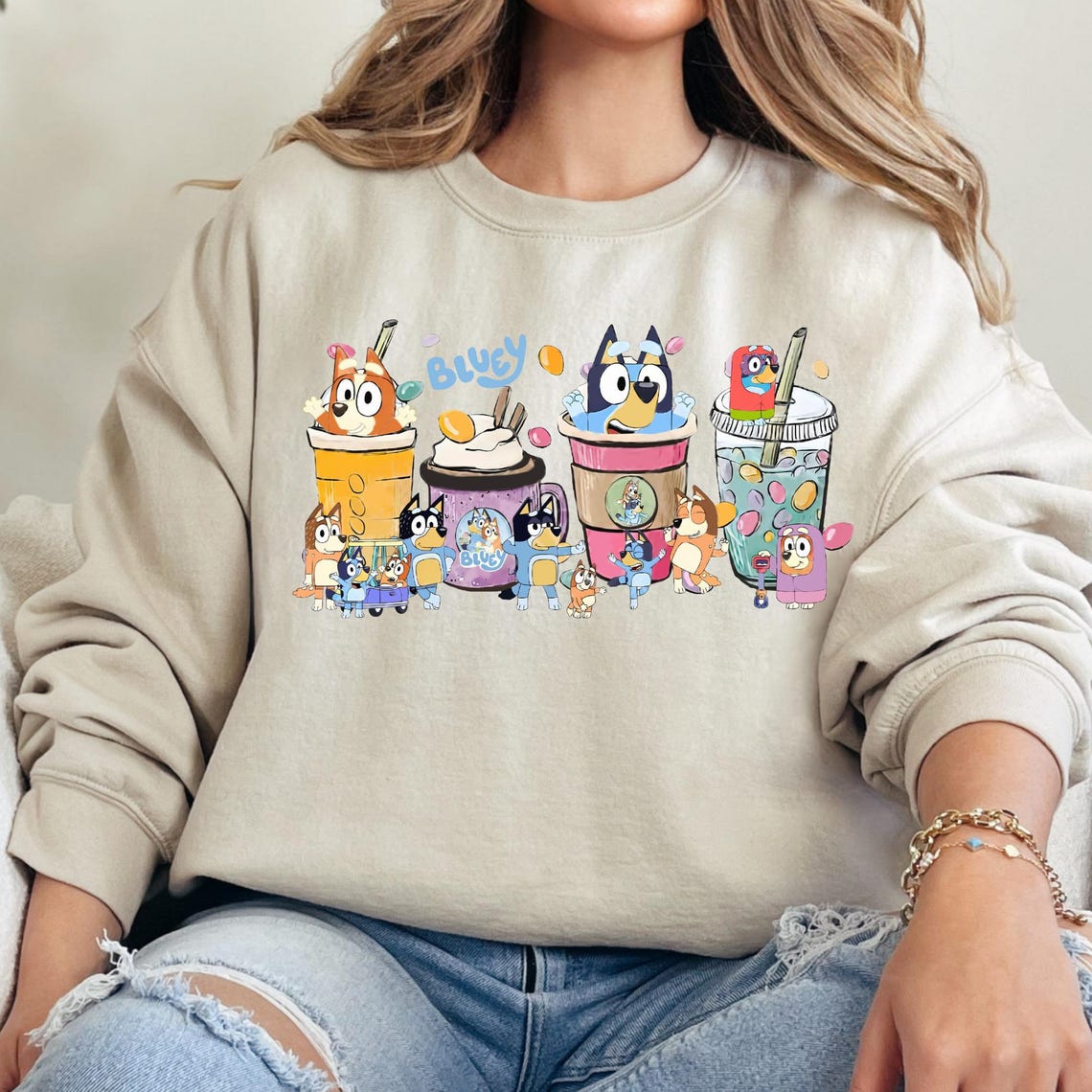 Blue Dog Family Sweatshirt, Bluey Friends Shirt, Bluey Dress, Bluey ...