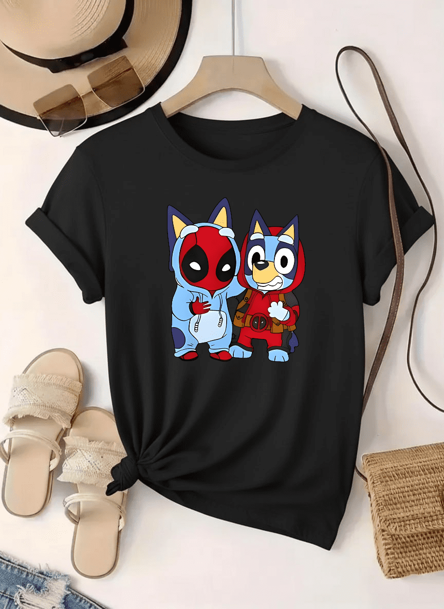 Blue Dog Hero Mercenary Parody Funny Mashup Cartoon Art Unisex T-Shirt ...
