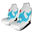 Blue Dolphin Cartoon Print Car Seat Covers Front Seats Universal Fit ...