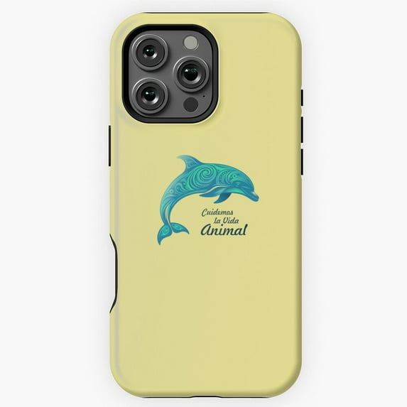 Blue Dolphin Ocean Animal Art iPhone Case 17 16 15 14 13 12 11 Pro Max ...