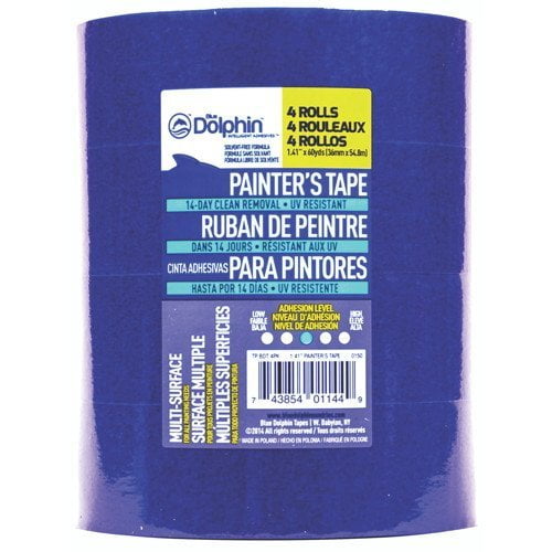 Blue Dolphin TPBDT4PK-0150 TP BDT 4PK-0150 4-Pack Blue Painter's 1.5 ...