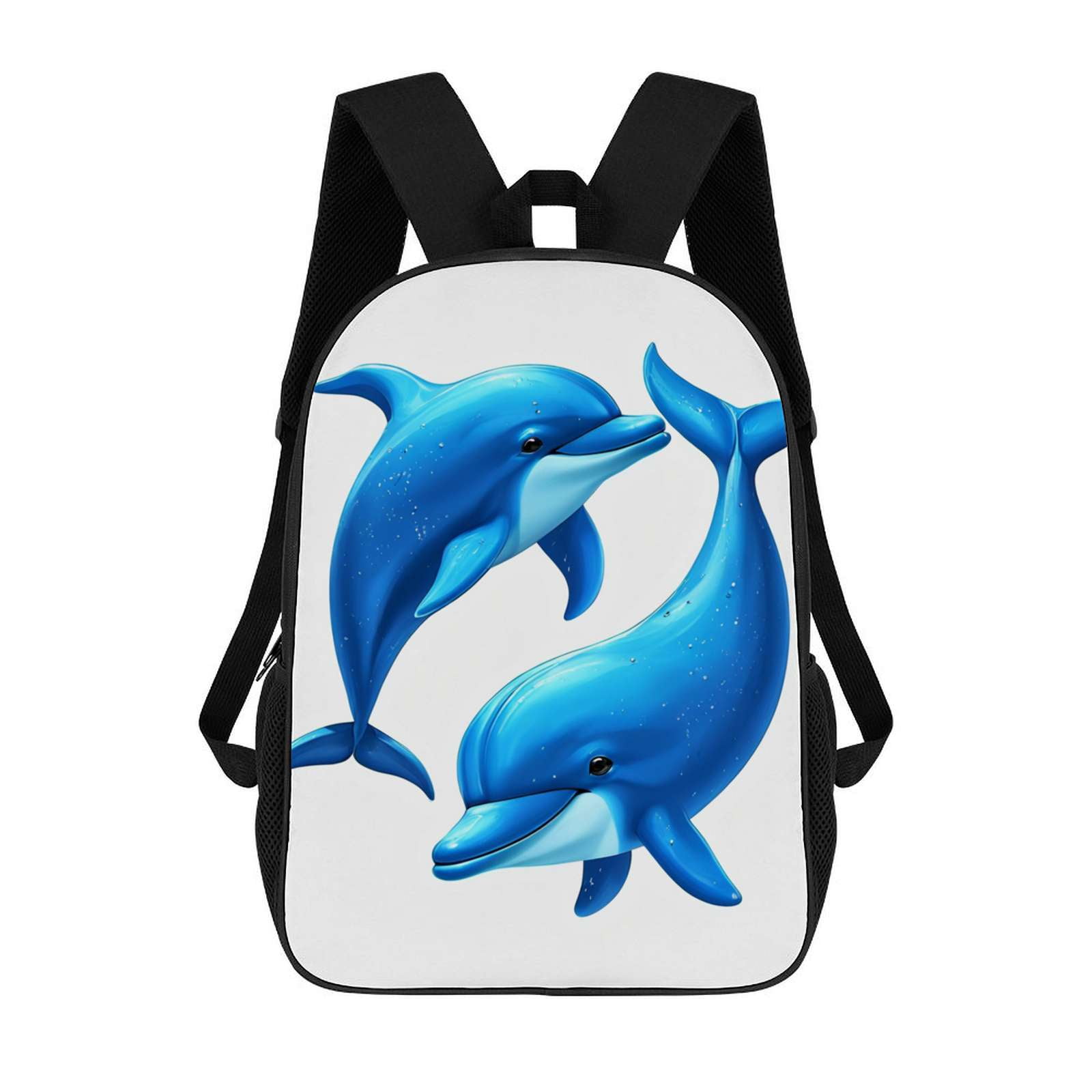 Blue Dolphins Pattern Large Capacity Backpacks For Teenagers Travel ...