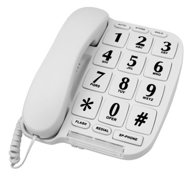 Tyler Vintage Style Desk Corded Home Telephone, Retro Push Button ...