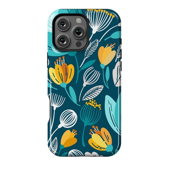 Blue Doodle Phone Case for iPhone 16 15 14 13 12 11 Pro Max - Walmart.com