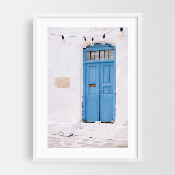 Blue Door Greece - Greece Photography Mediterranean Architecture Travel ...