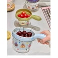 Blue Double Layer Colander with Handle, Cartoon Dopamine Kitchen ...