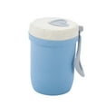Blue Double Walled Insulated Breakfast Cup Microwave Safe 4.53X3.15 ...