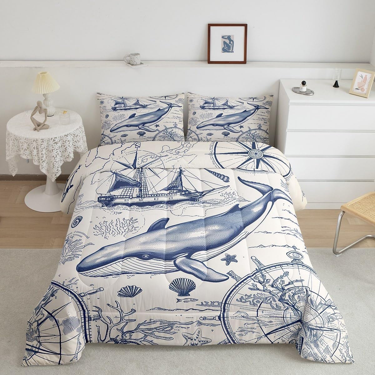 Blue Dragon Comforter Set Queen Size,Snow Mountain Bedding Set for Kids ...