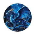 Blue Dragon Cosmic Wings7.9x7.9in Round Aluminum Plaque Wall Art, UV ...