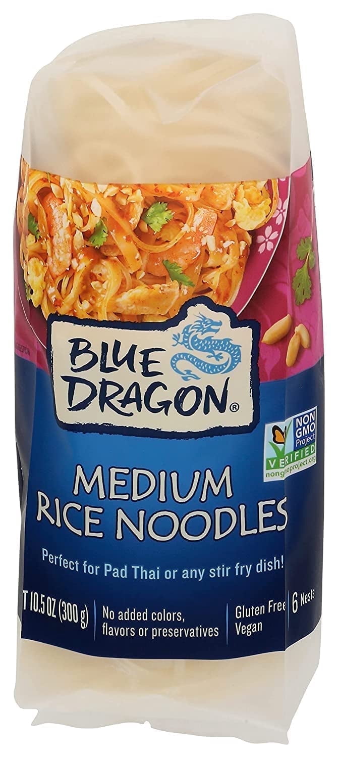 Blue Dragon Medium Rice Noodles, 10.58 oz, Pack of 4 - Walmart.com