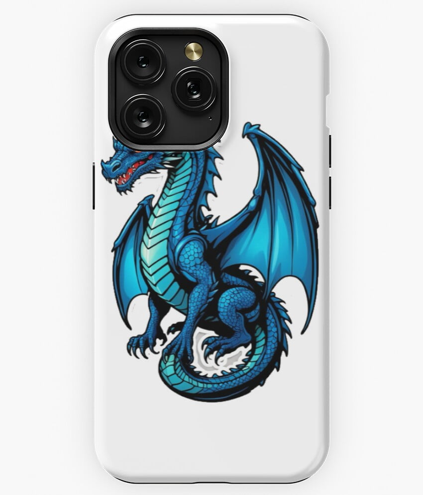 Blue Dragon Mythical Creature Fantasy Art A13964 Phone Case for iPhone ...