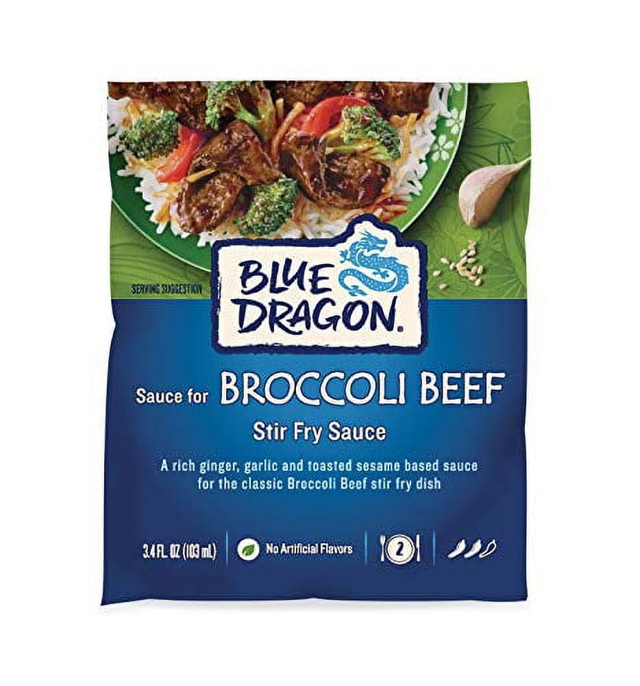 Blue Dragon Stir Fry Sauce, Broccoli Beef, 3.4 Oz (Pack of 1) Authentic ...