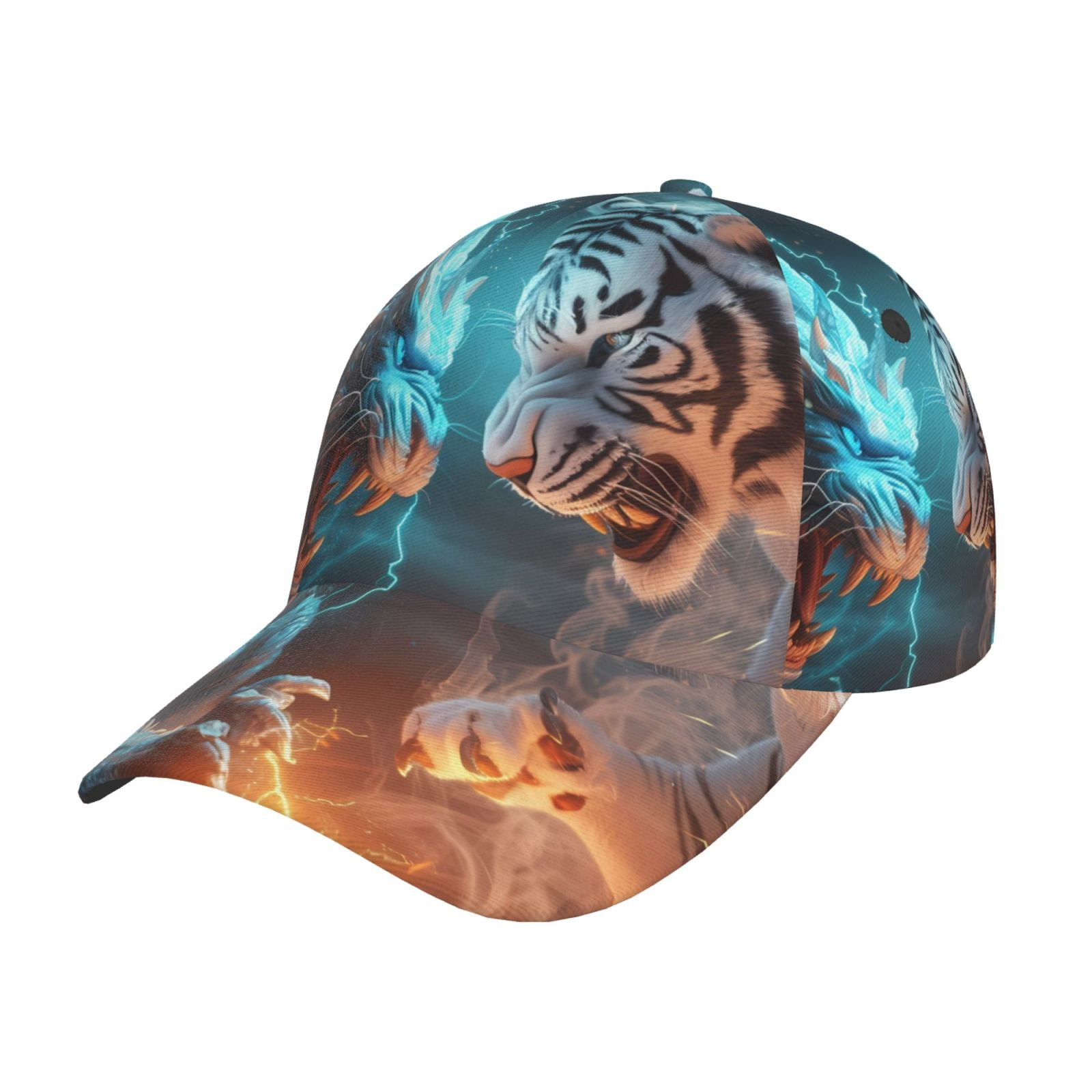 Blue Dragon and White Tiger Baseball Caps - Adjustable Golf Dad Hat for ...