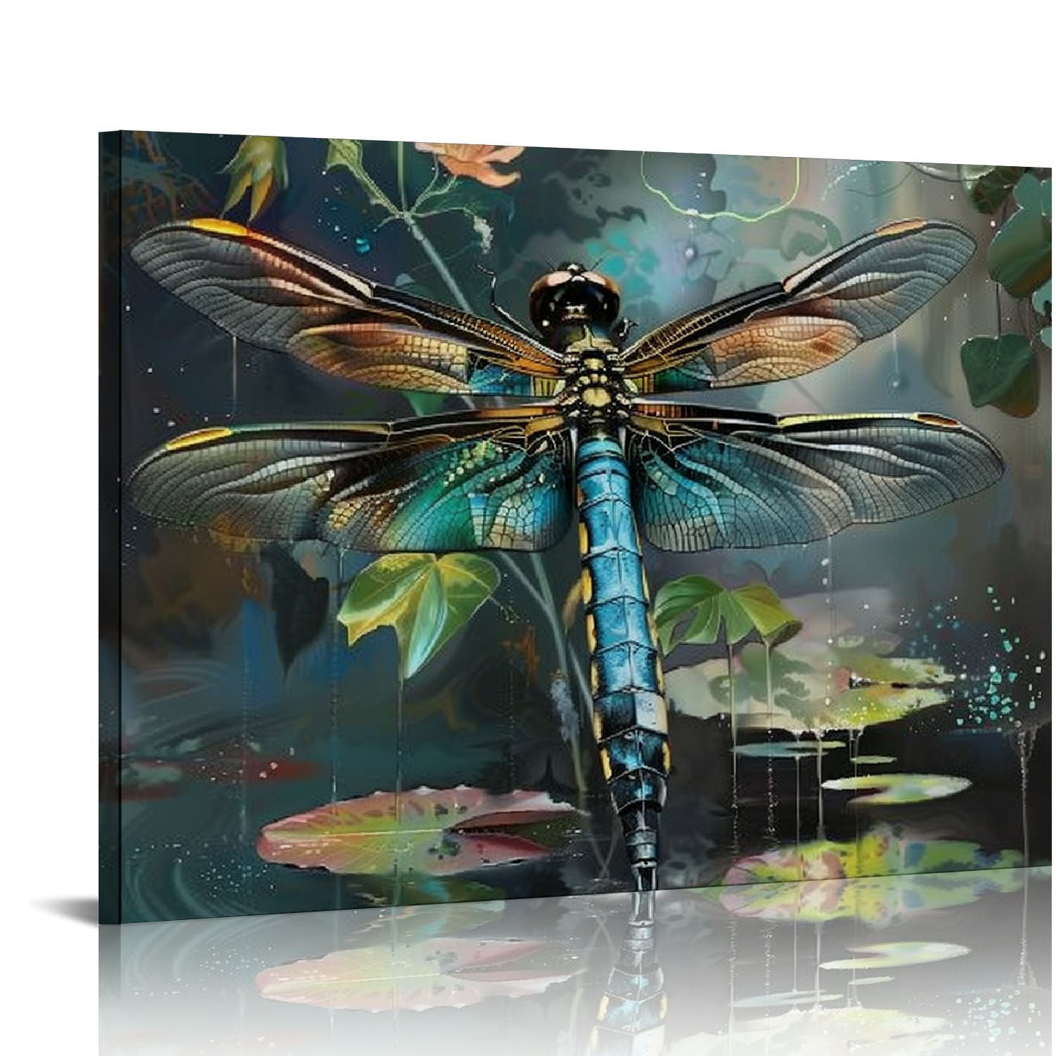 Blue Dragonfly Poster Dragonfly Wall Art Room Aesthetic Insect Art ...