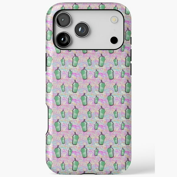 Blue Drink Pastel Pattern Abstract Food Art iPhone Case 17 to 11 Pro ...