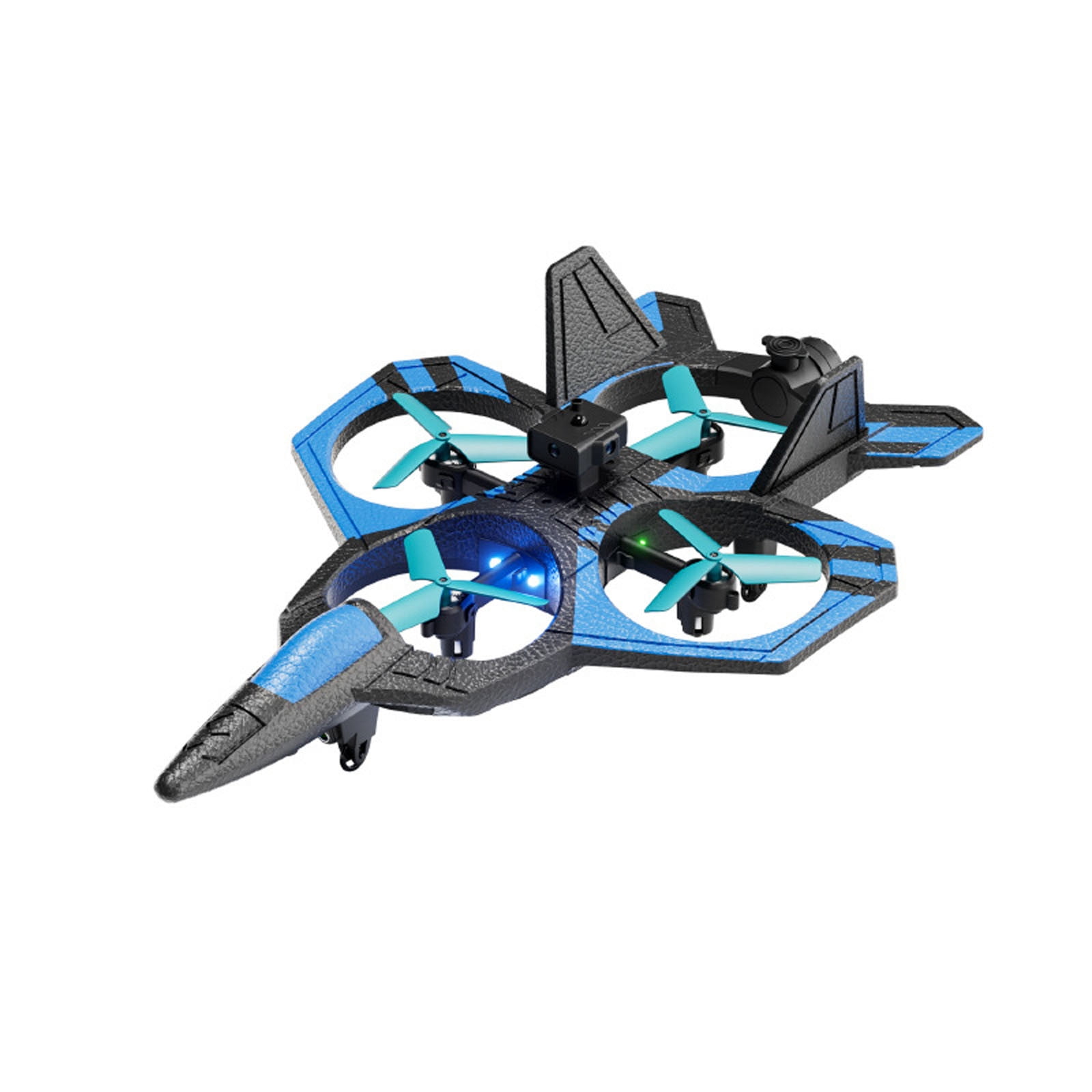 Blue Drone With Obstacle Avoidance Remote Control Aircraft For Kids ...
