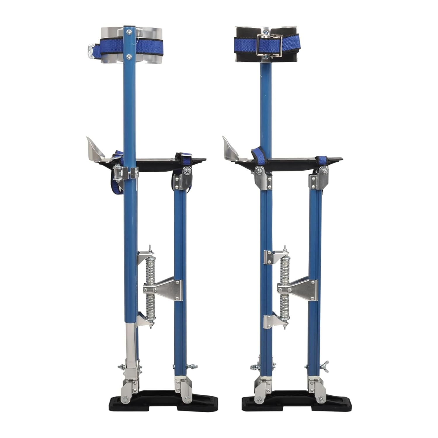 Blue Drywall Stilts 24-40 Inch Height Adjustable Lifts Aluminum Tool ...
