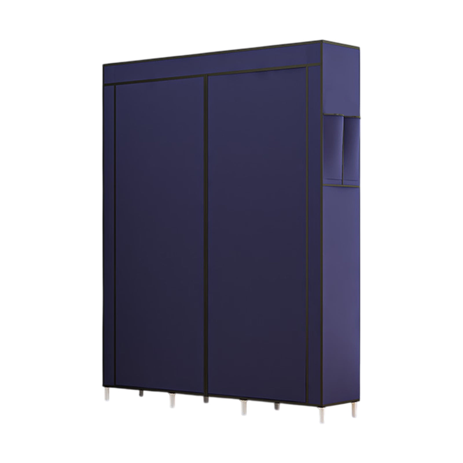 Blue Dustproof Closet Wardrobe Multifunctional Fabric Storage Cabinet ...
