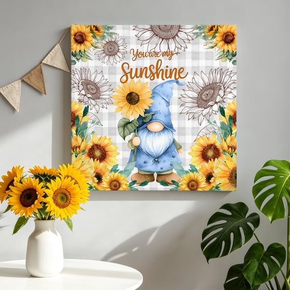 Blue Dwarfs Canvas Wall Art for Living Room, You Are My Sunshine ...