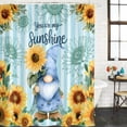 Blue Dwarfs Shower Curtain, You Are My Sunshine Sunflower Spring Plant ...