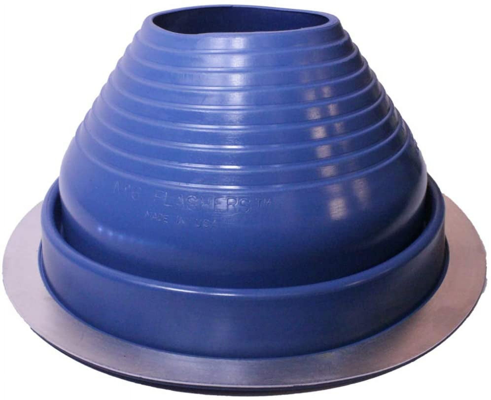 Blue EPDM Flexible Roof Jack Pipe Boot Metal Roofing Pipe Flashing ...
