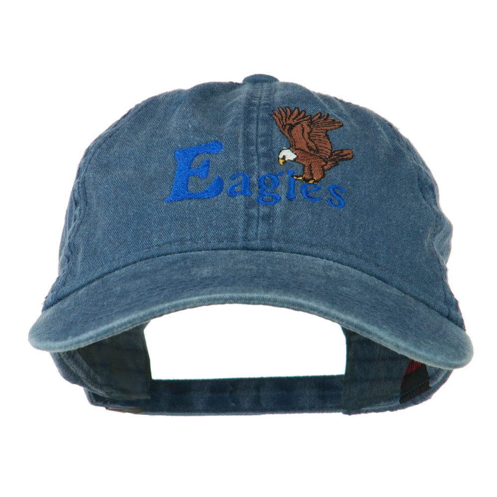 Blue Eagles Embroidered Washed Cap - Navy OSFM - Walmart.com