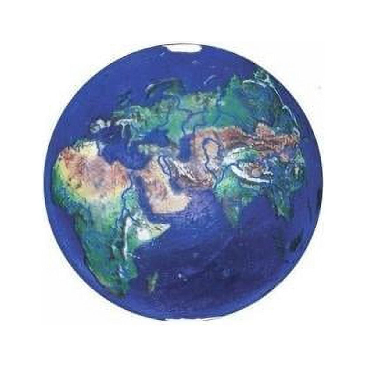Blue Earth Marble With Natural Earth Continents, Recycled Glass By ...