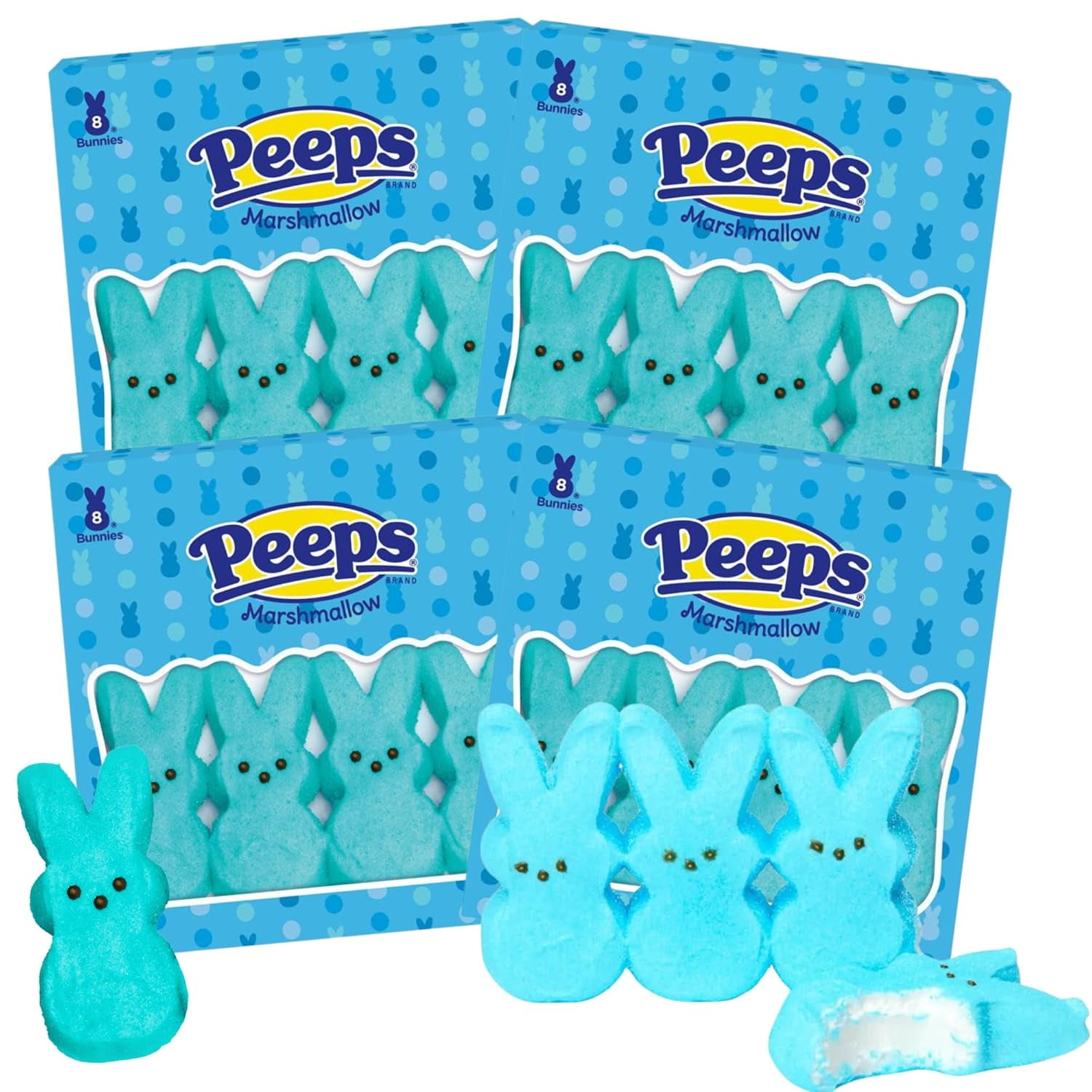 Blue Easter Bunny Marshmallow Candy, 3 Ounce (Pack of 4) - Walmart.com