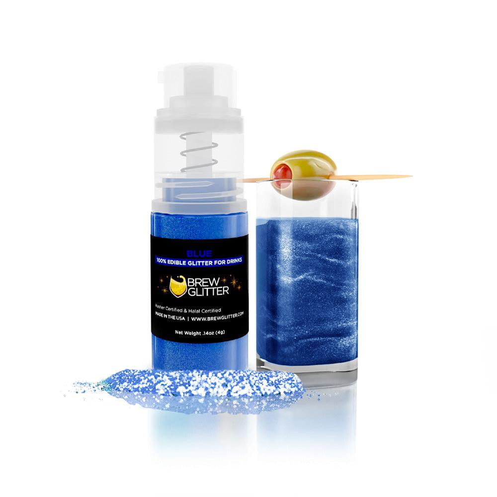 Brew Glitter - Blue Edible Drink Glitter Mini Spray Pumps (4 grams) for ...