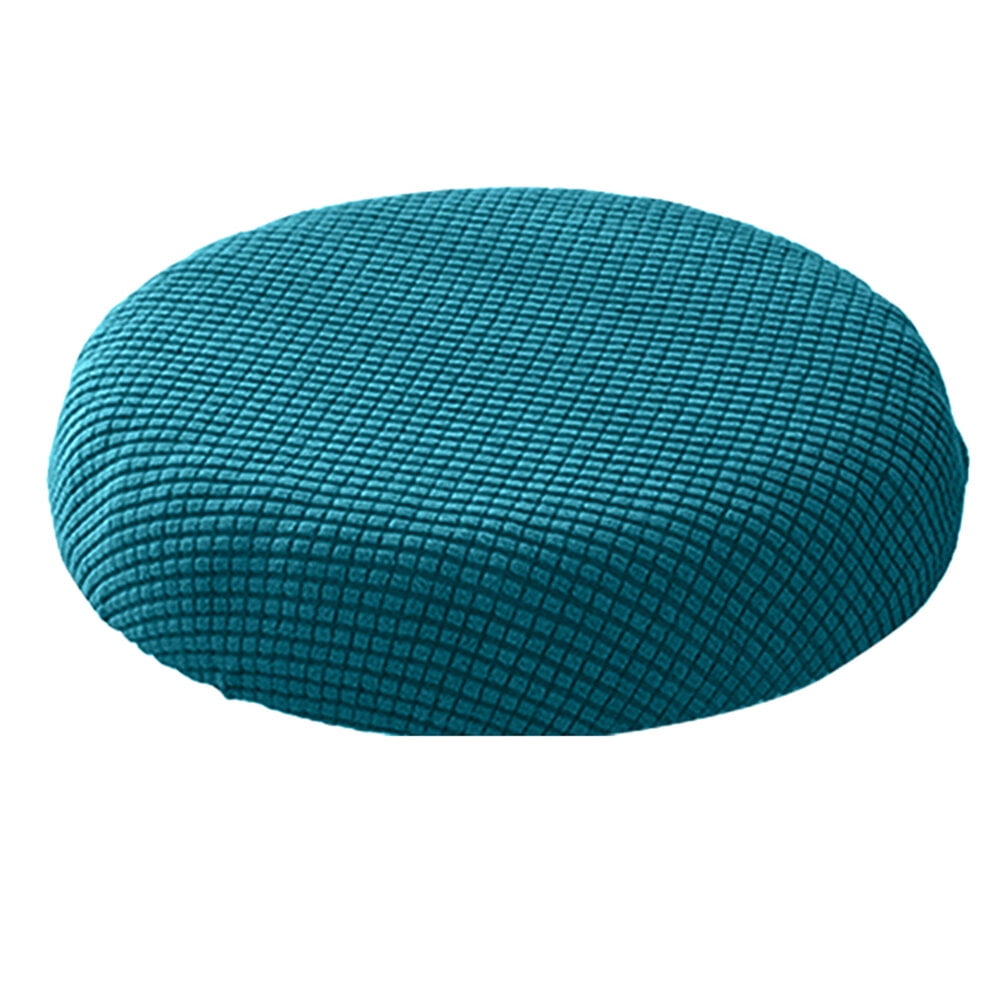 Blue Elastic Round Stool Chair Cover Washable Slipcover - Walmart.com