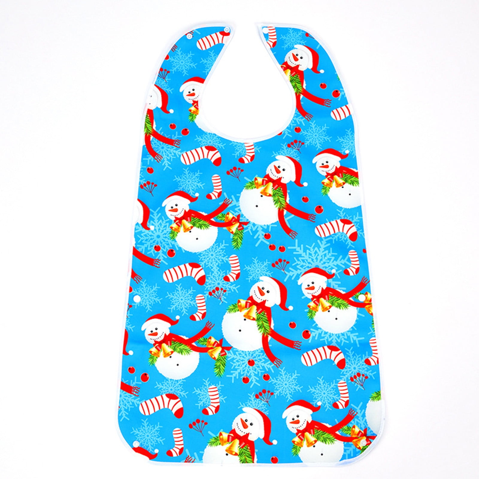 Blue Elderly Adult Dining Bib With Waterproof Material, Detachable ...