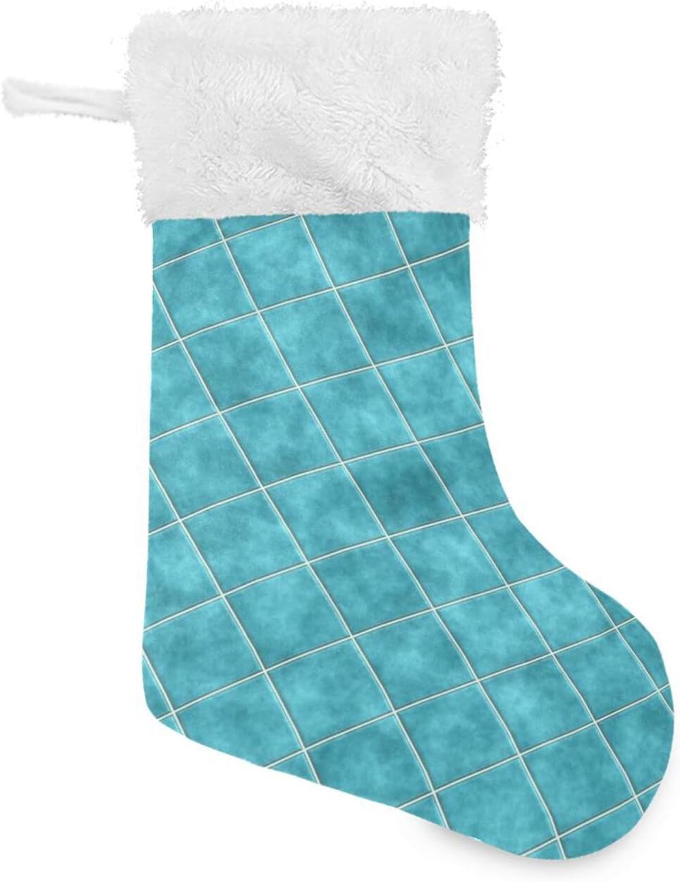 Blue Elegant Marble Texture Christmas Stockings Xmas Presonalized Large ...