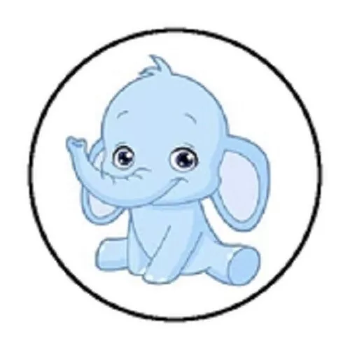Blue Elephant Sticker Phone Decal Water Bottle Stickers Car Decals ...