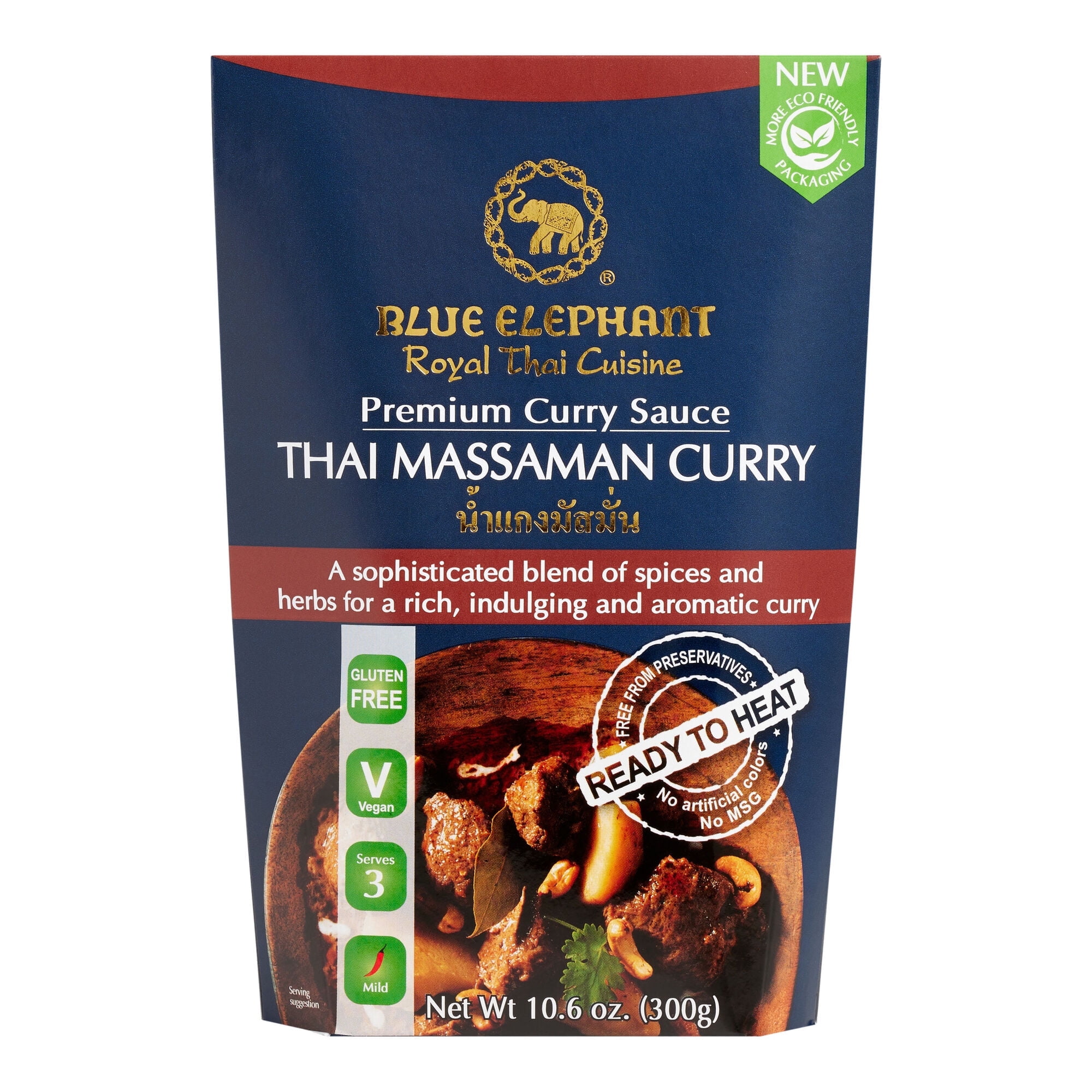 Blue Elephant Thai Massaman Curry Sauce 10.58 oz. - Walmart.com