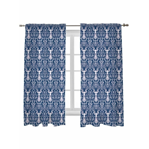 Blue Elk Boho Curtains 72 Inch Length, Sheer Curtains for Bedroom ...