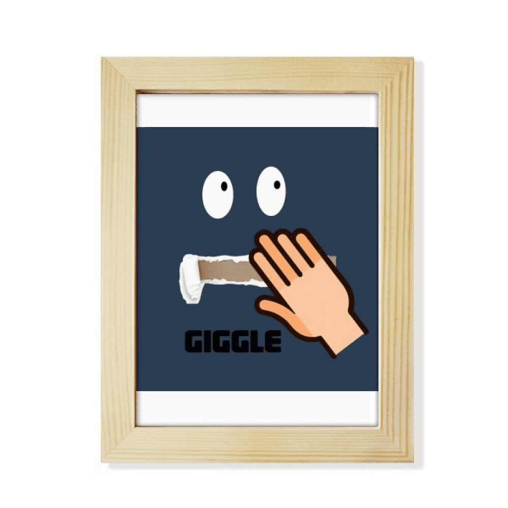 Blue Emotion Giggle Hand Cover Desktop Adorn Photo Frame Display Art ...