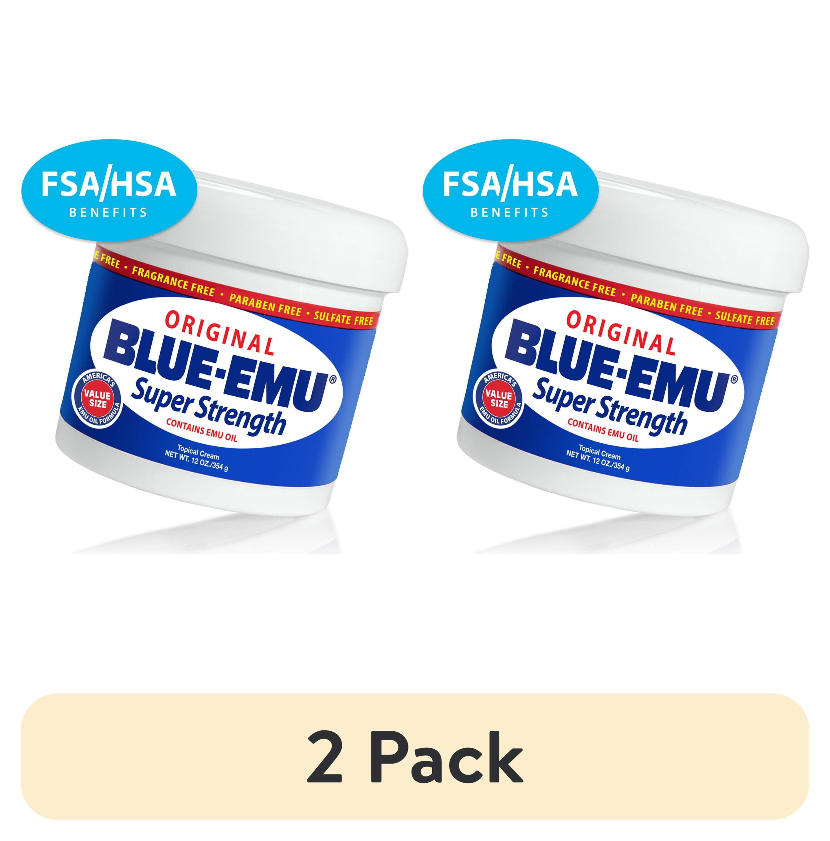 (2 pack) Blue-Emu Original Super Strength Topical Cream for Muscles and ...