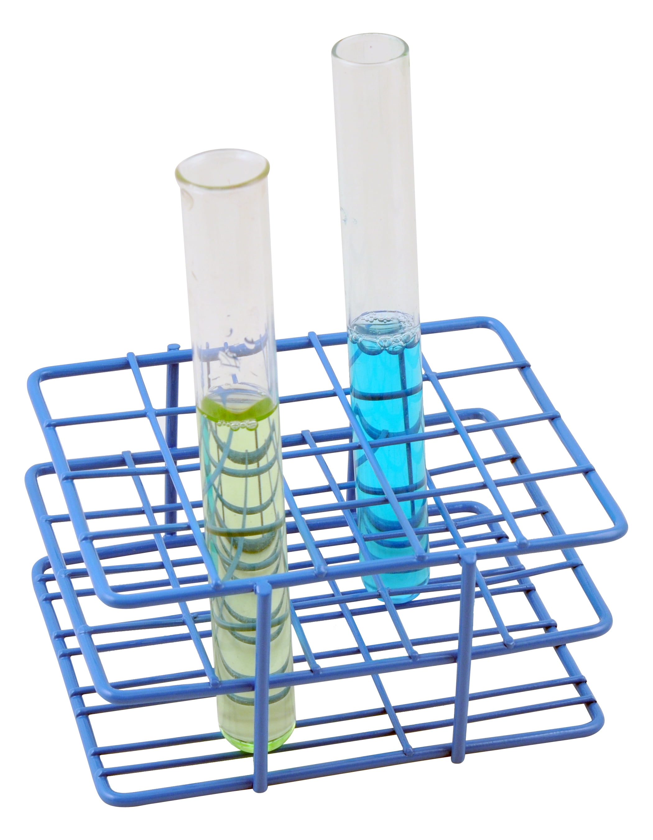 Blue Epoxy Coated Steel Wire Test Tube Rack, 20 Holes, Outer Diameter ...