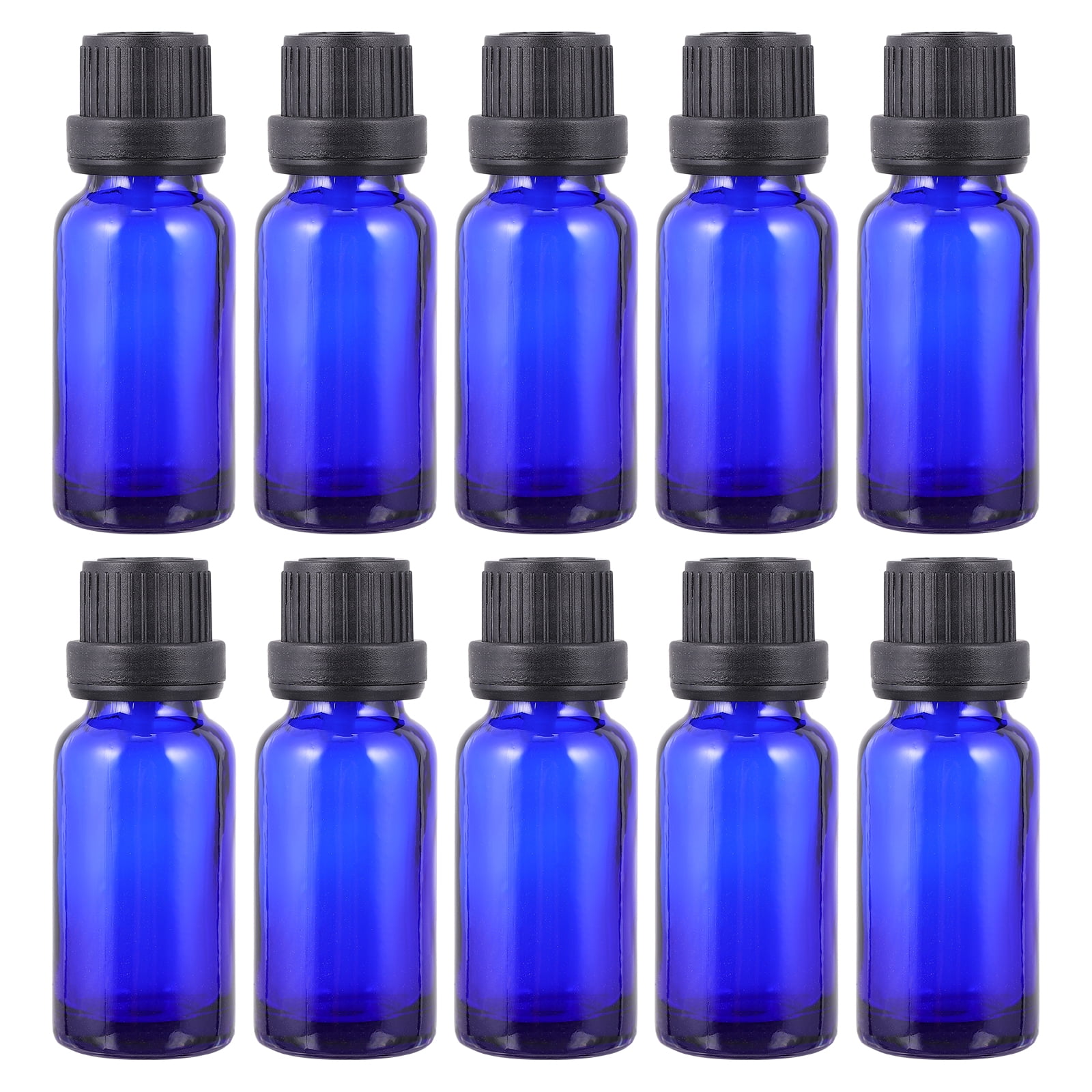 Blue Essential Oil Empty Bottle 15 Pcs Perfume Dispenser Small Glass ...