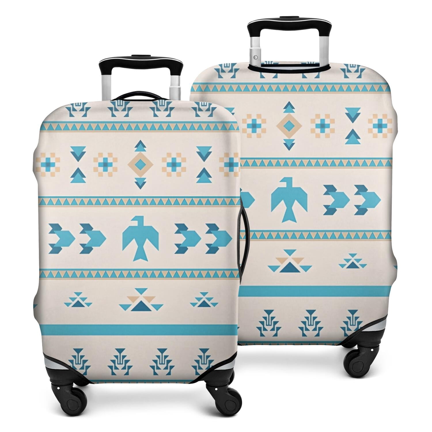 Blue Ethnic Bird Pattern Luggage Cover Fashion Suitcase Cover Baggage ...