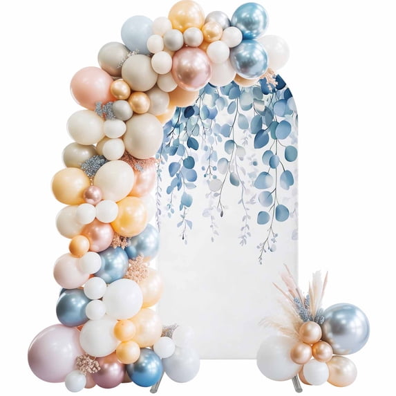 Blue Eucalyptus Leaves Arch Backdrop Cover 5Ft, Wedding Arch Covers ...