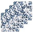Blue Eucalyptus Leaves Kitchen Dish Towels for Drying Dishes Set of 4 ...