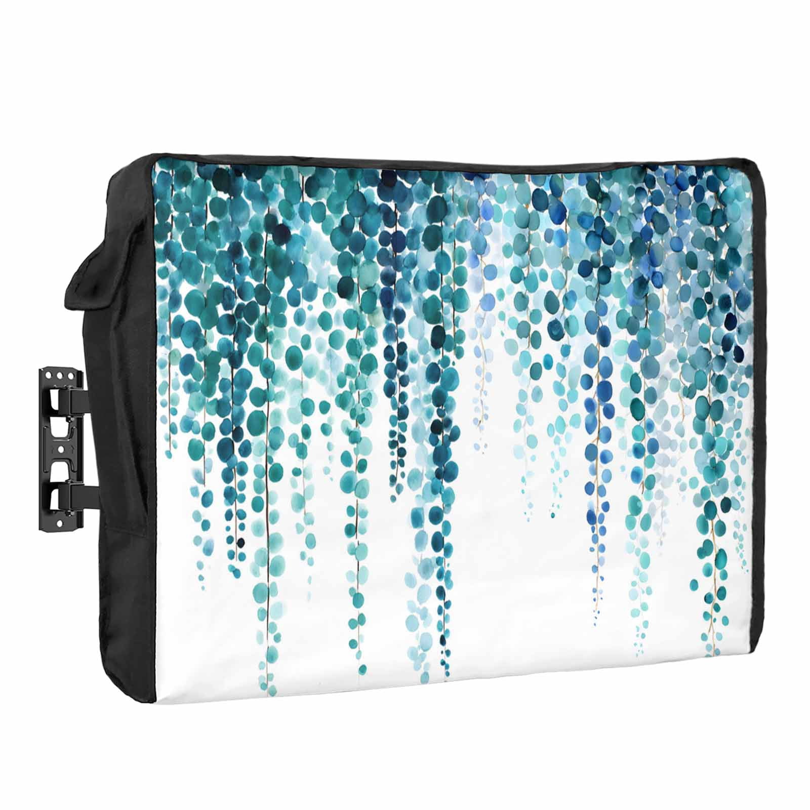 Blue Eucalyptus Leaves Outdoor TV Cover Summer Watercolor Plants ...