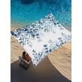 Blue Eucalyptus Leaves Sun Shade Sail 12' x 16', Spring Summer ...