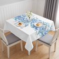 Blue Eucalyptus Leaves Table Cloth Waterproof Tablecloths, Spring ...